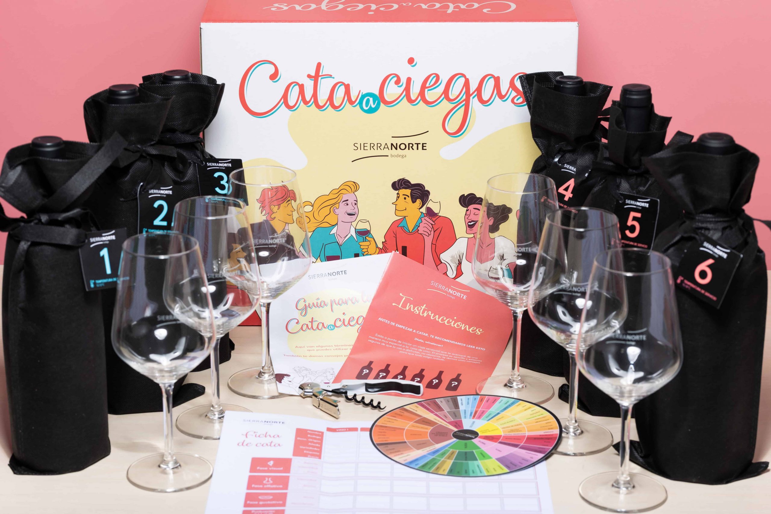 Pack de Cata de Vino a Ciegas, juego para aprender a catar